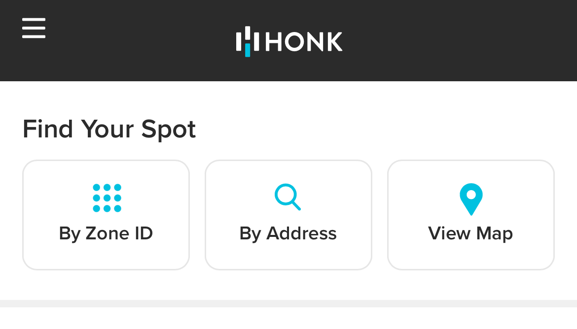 How to Search for Parking Locations or Zones in the HONK App – HONK